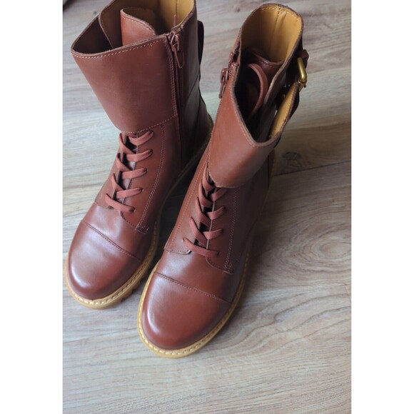 See By Chloé | Shoes | See By Chloe Mallory Combat Lug Sole Officer ...